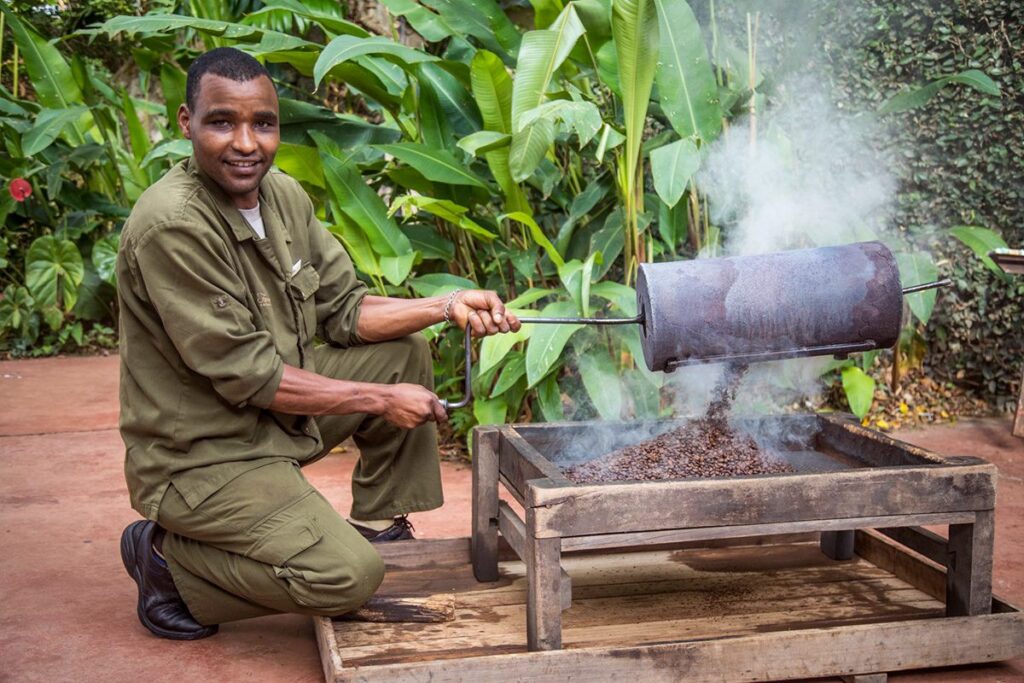 Coffee roasting gibbs farm Thomson Safaris coffee-roasting-gibbs-farm-thomson-safaris